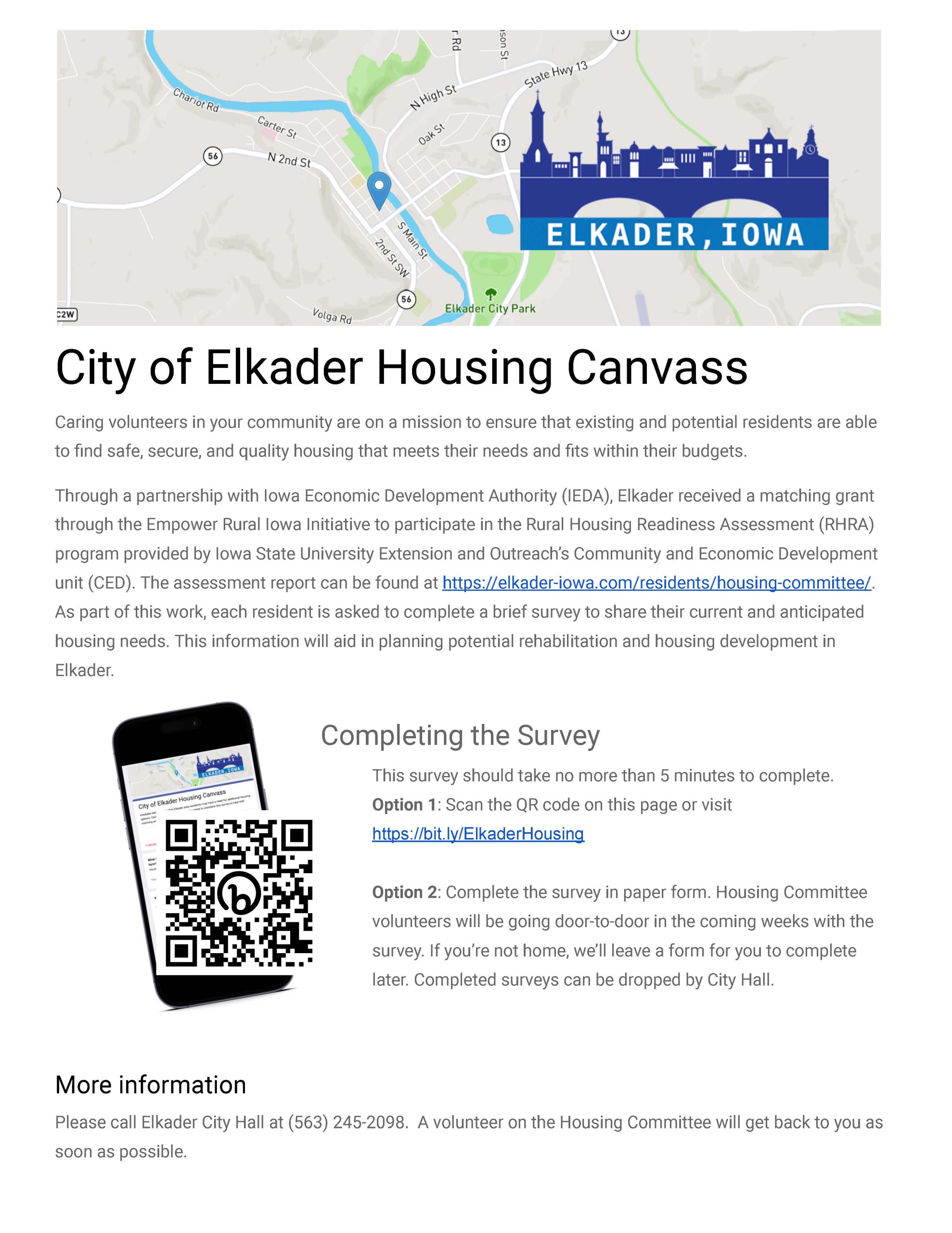 Housing Committee – Elkader, Iowa